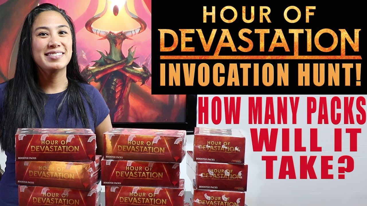 Hour of Devastation UNBOXING! How many packs will it take to find an ...
