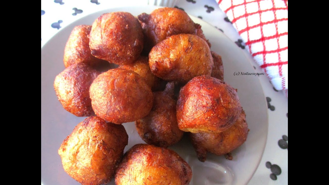 How to make Banana Corn Puff Puff/Beignets Maïs/Beignets Banane/Accra ...