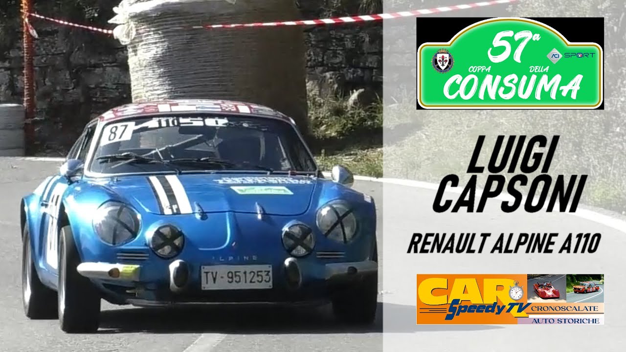 57° Coppa della Consuma 2023 | Luigi Capsoni | Renault Alpine A110 ...