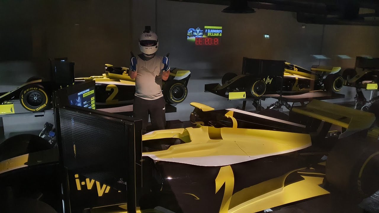 Test de la simulation de Formule 1 I-Way - YouTube