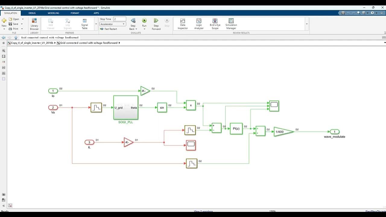 Control scheme for grid connected and off grid single-phase inverters/matlab simulink - YouTube