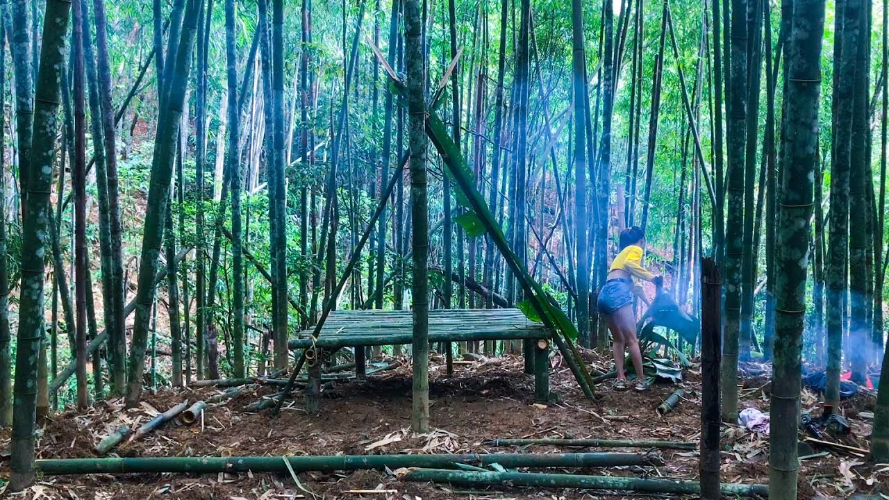 (Full video 4days)Girl who survived alone in the forest 3000m,4 days ...