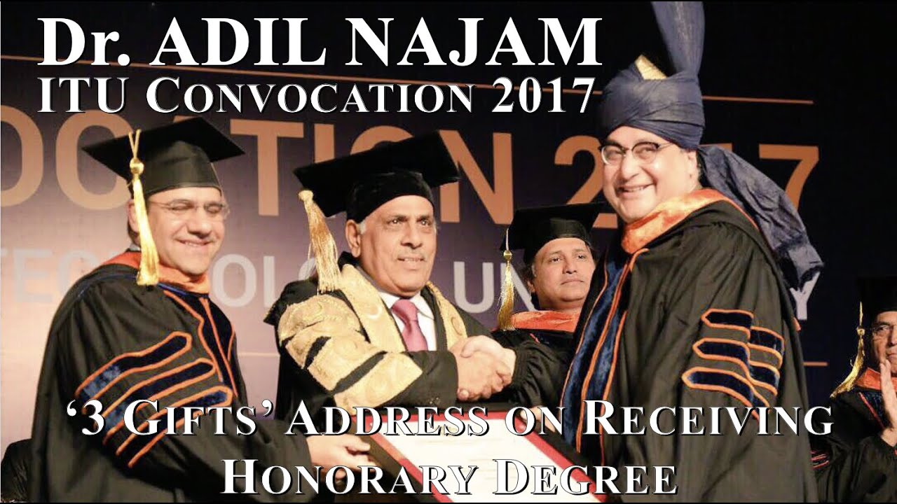 Dr. Adil Najam | Receiving Honorary Degree | ITU Convocation 2017 - YouTube