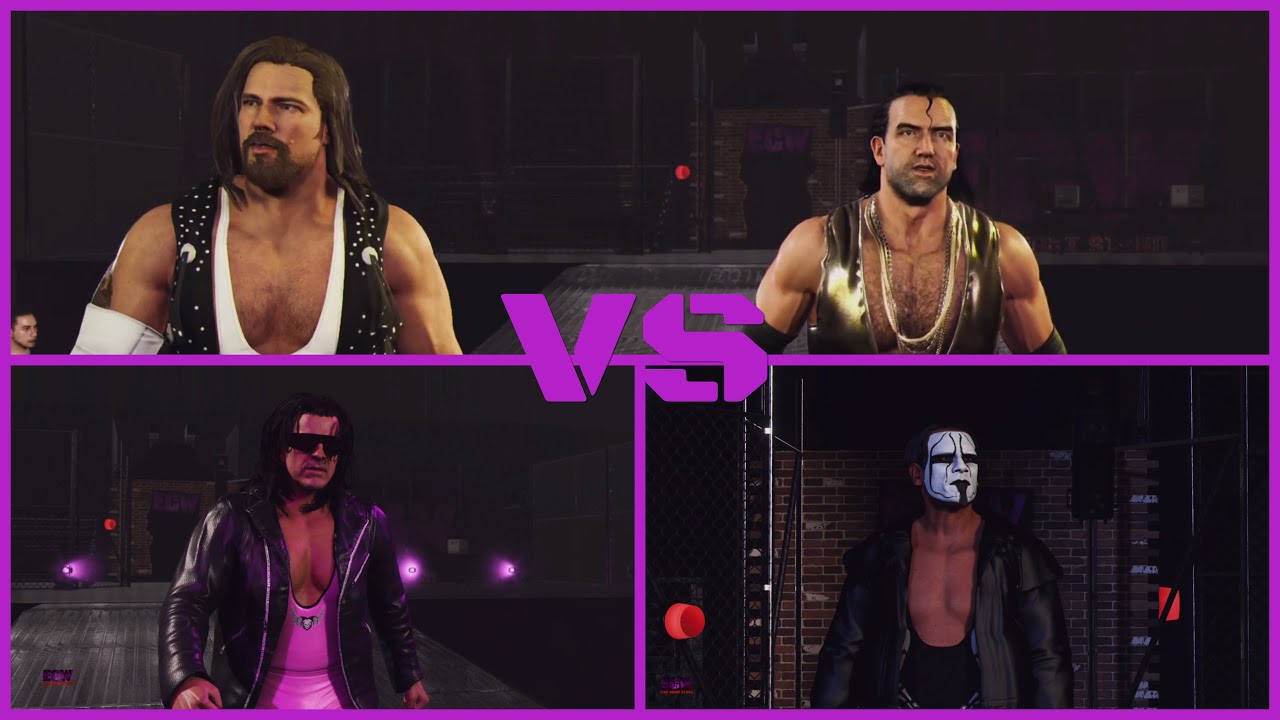 ECW ONE NIGHT STAND Pt. 4 | RAZOR RAMON y DIESEL vs BRET HART y STING ...