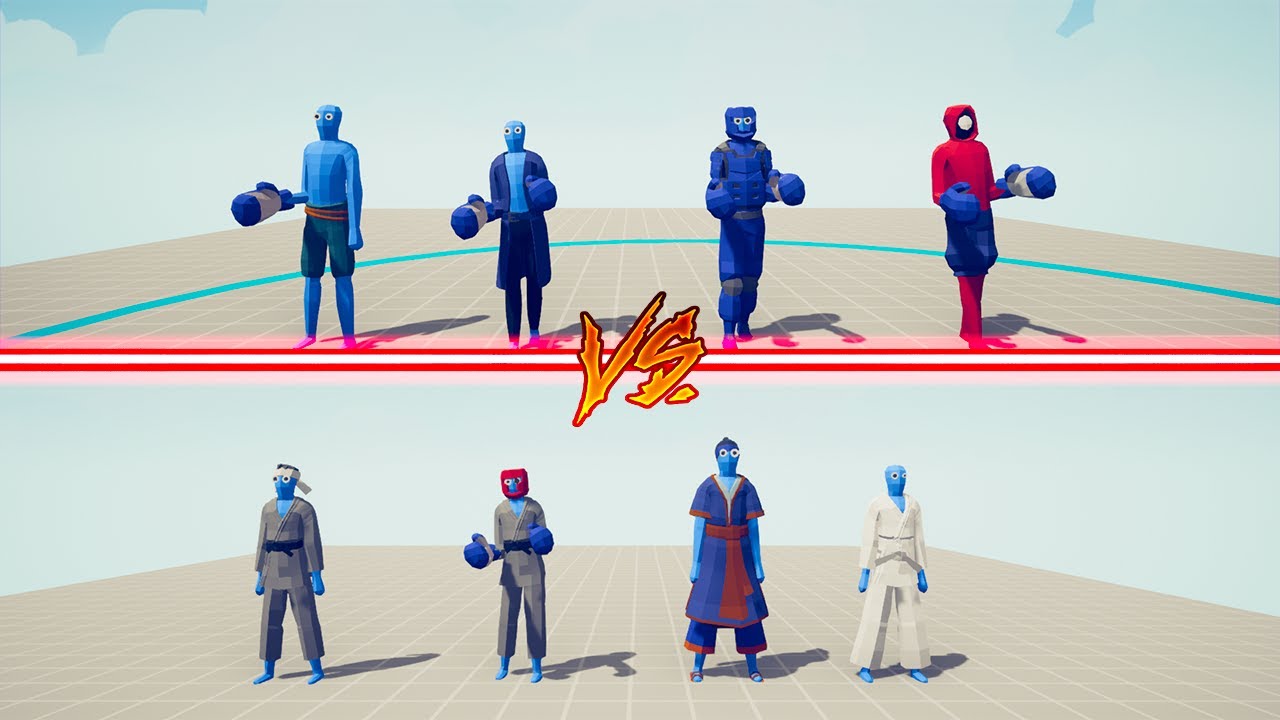 KARATE TEAM vs BOXER TEAM - Totally Accurate Battle Simulator | TABS ...