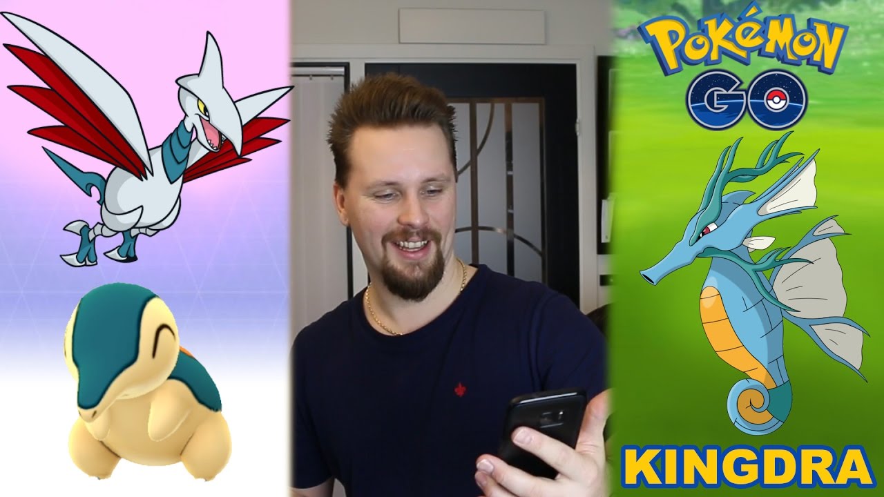 POKEMON GO - GEN 2 | KINGDRA EVOLVE, SKARMORY & CYNDAQUIL - YouTube