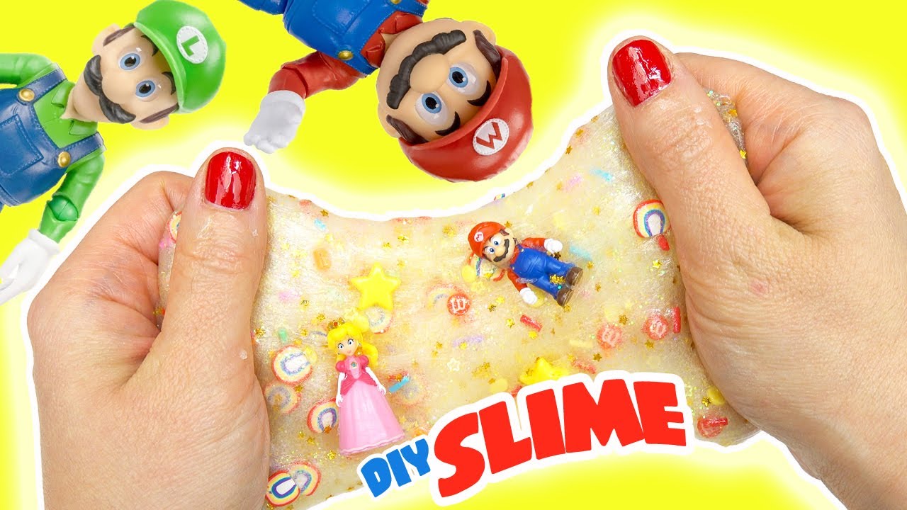 The Super Mario Bros Movie DIY Slime Making with Peach and Luigi - YouTube