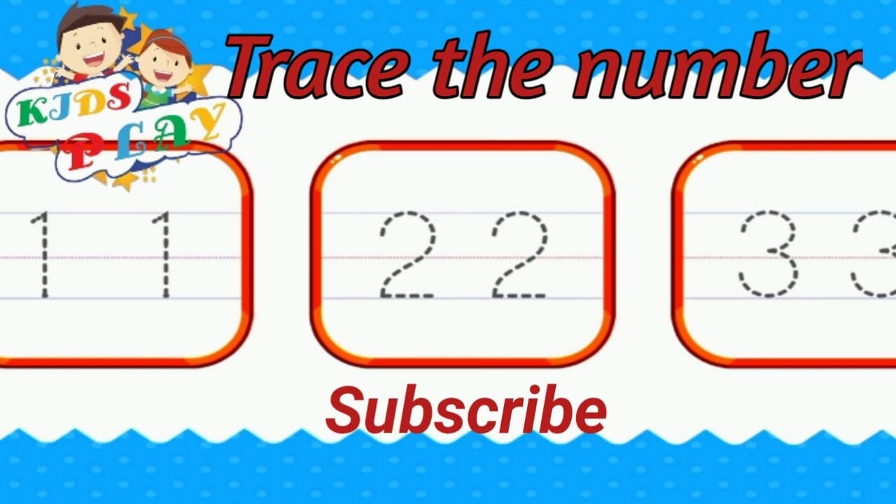 trace the counting number | kidsplay poem for kids play learning and ...