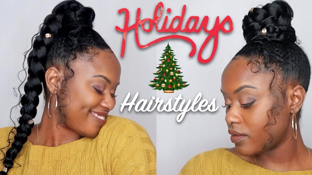 Holiday Hairstyle| JUMBO GODDESS BRAID PONYTAIL - YouTube