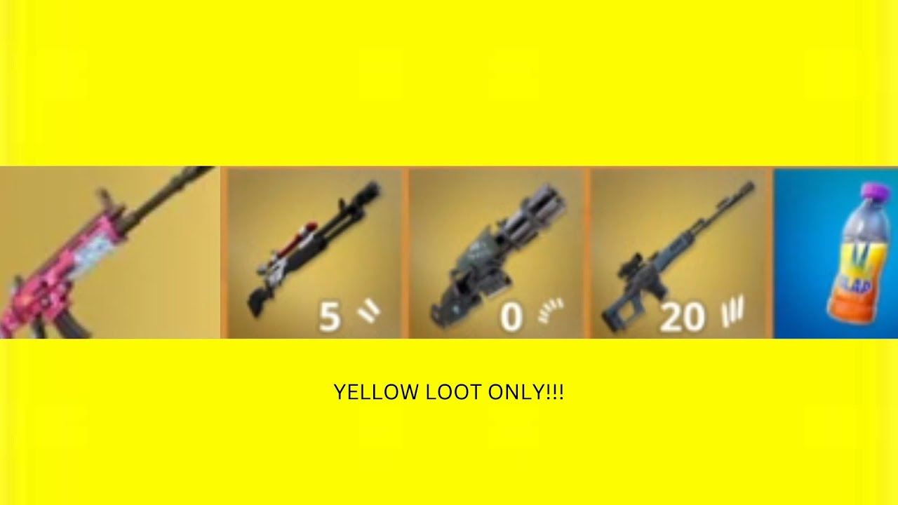 Yellow Loot Only Challenge - YouTube