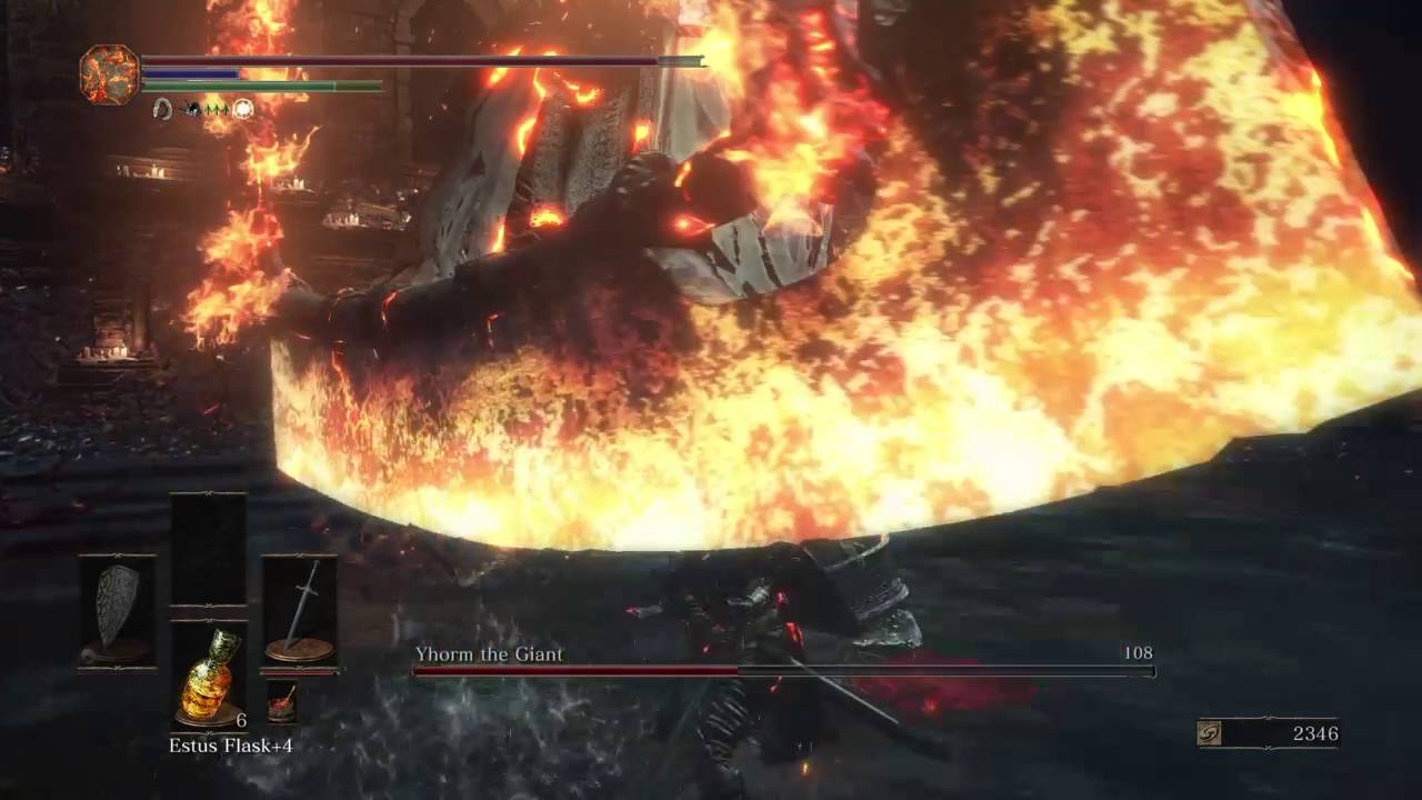 How to kill Yhorm with a straight sword - YouTube