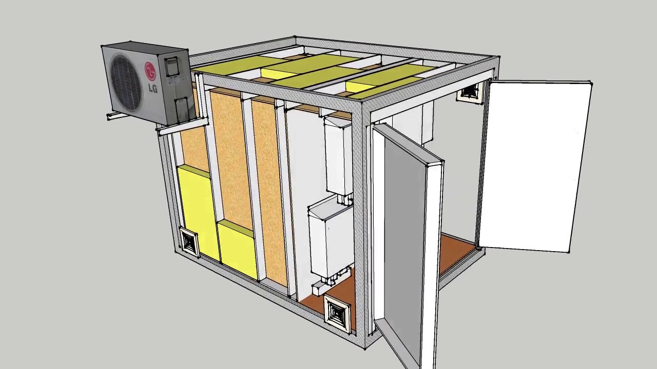 Solar energy storage - container Containex - Libanon - YouTube