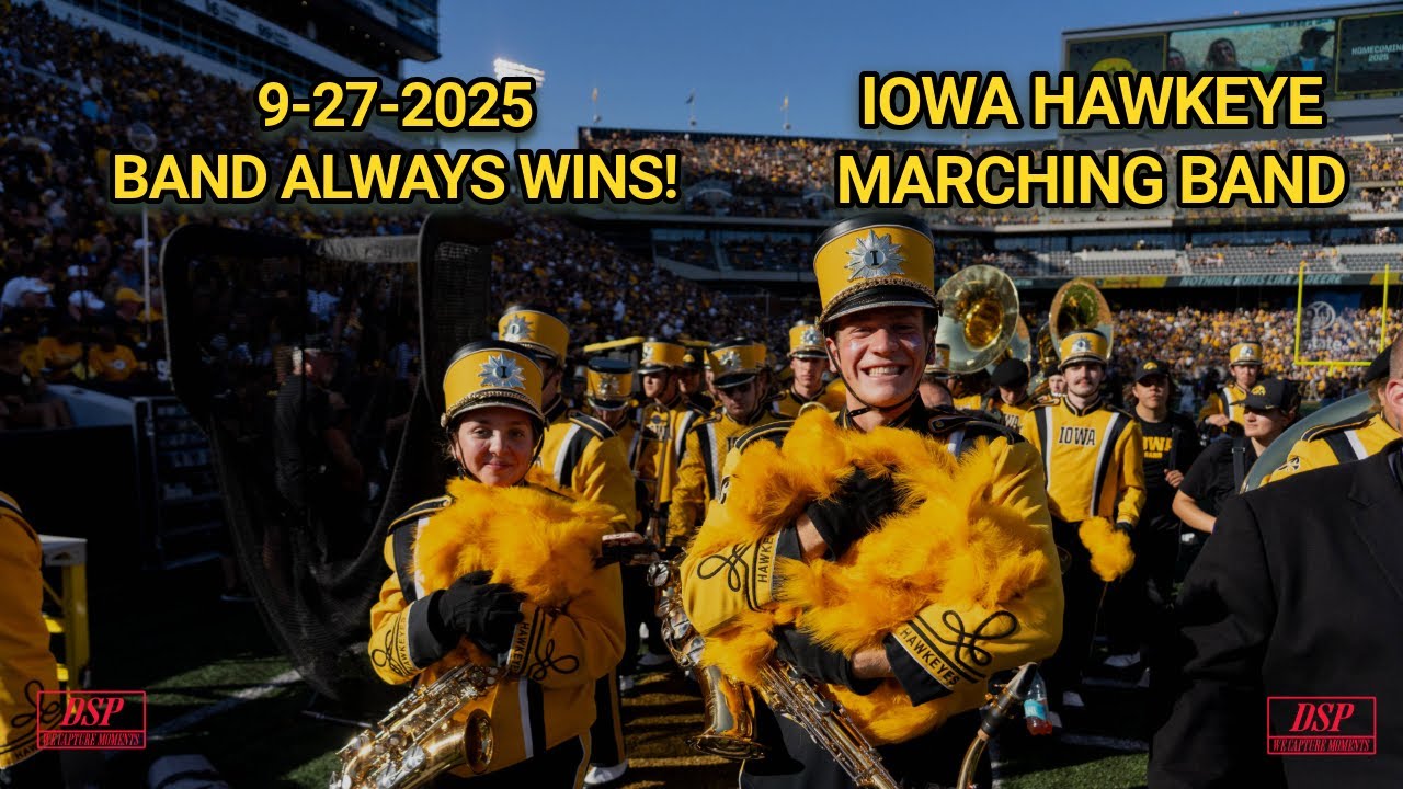 WE LOST THE GAME, BUT THE BAND ALWAYS WINS | 9-27-2025 HAWKEYE MARCHING ...