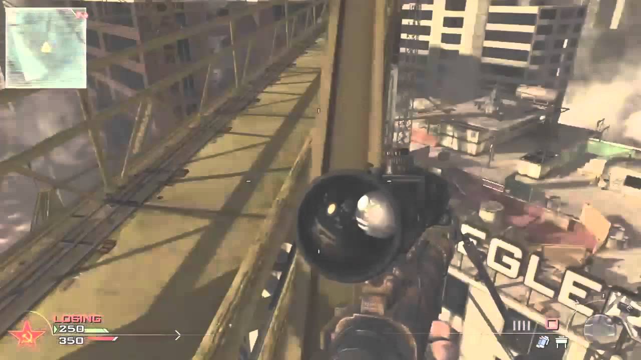 Sick New Highrise Trickshot Spot Mw2 (Out Of Map) - YouTube