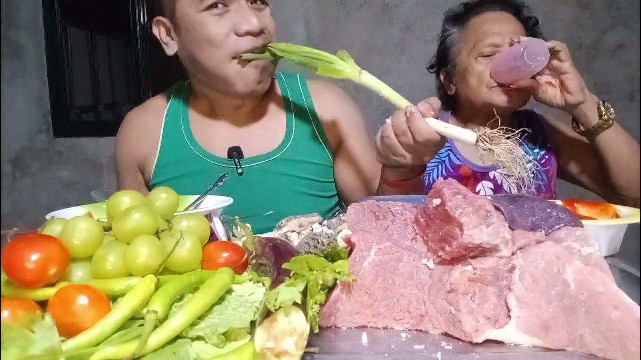 KINILAW FRESH KARNE NG BAKA LAMAN LUOB NG BAKA AT SAKA ATAY NG BABOY GRABE SUBRANG SARAP WOW ...