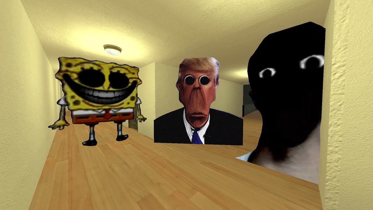 Scary Spongebob And Donald Trunga And Alternate Nextbot gmod - YouTube