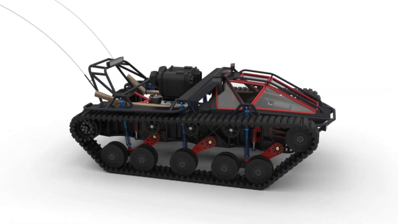 Ripsaw SSR1 3D model view - YouTube