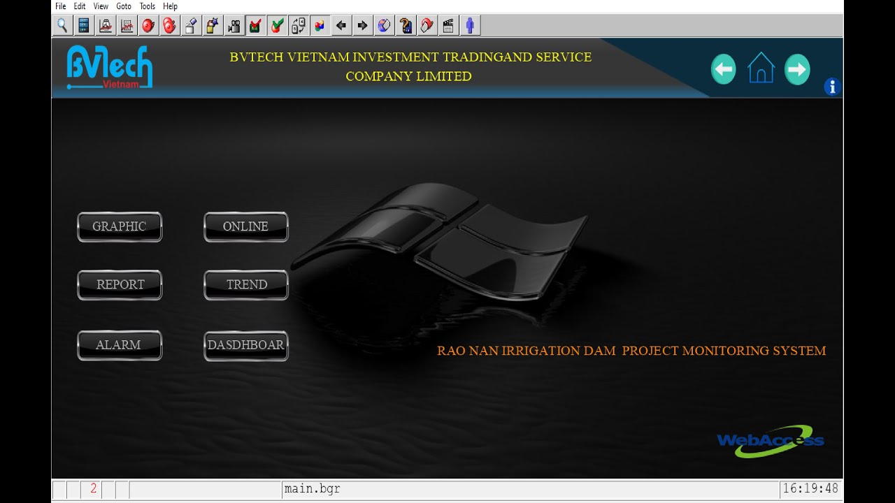 Tạo nút nhấn trong WebAccess - Advantech, Create push button in ...