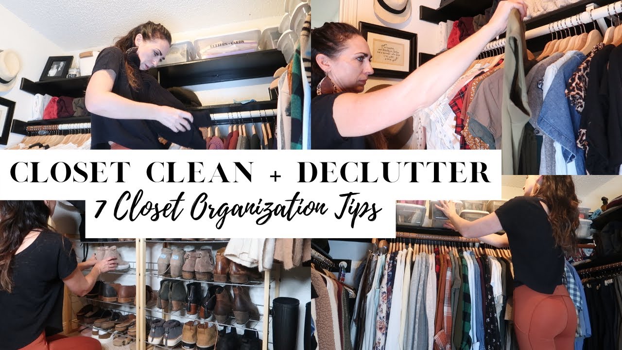 7 TIPS FOR AN ORGANIZED CLOSET | CLEANING + DECLUTTERING MY CLOSET ...