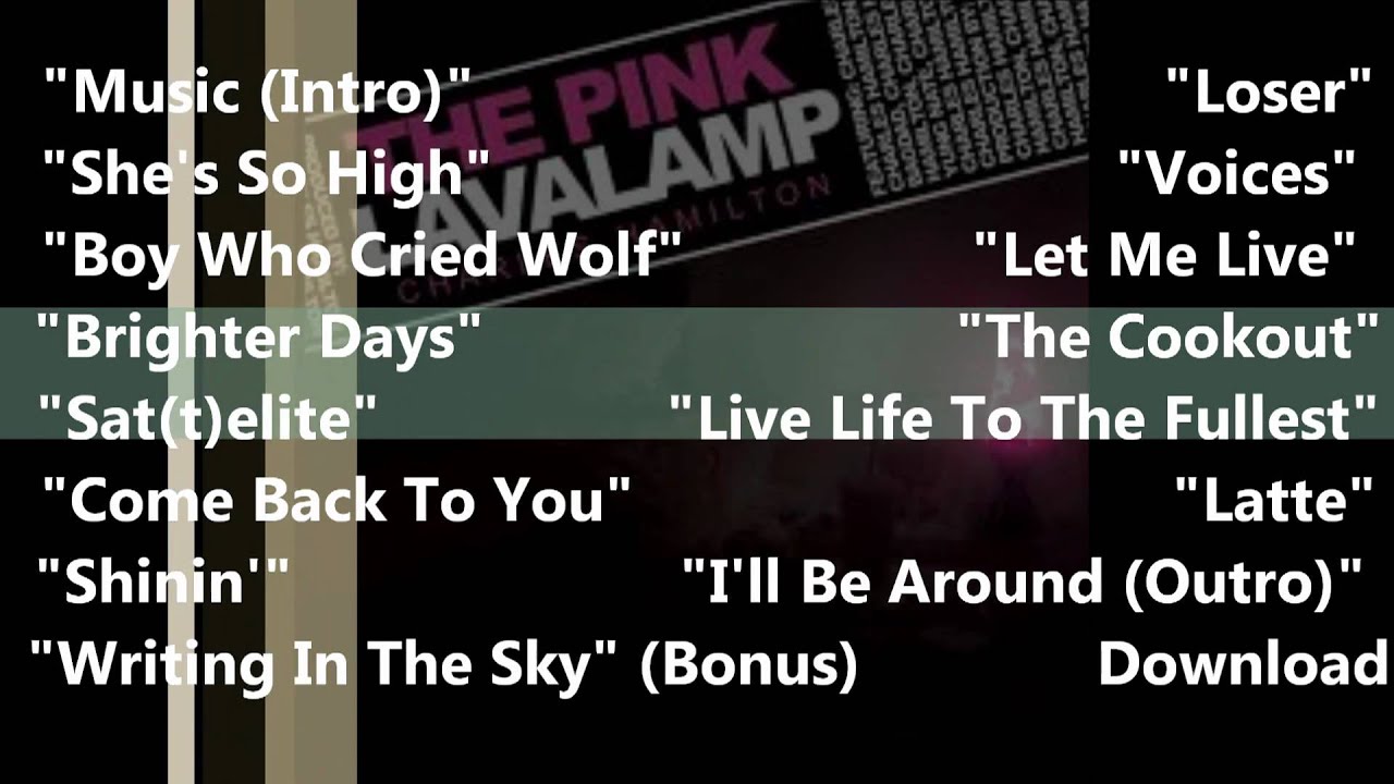 Charles Hamilton's The Pink Lavalamp Menu & Download - YouTube