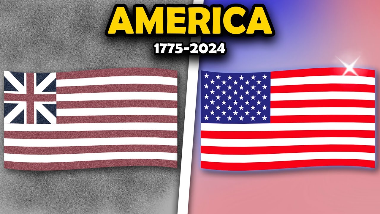 The ENTIRE Historical Evolution of the American Flag - YouTube