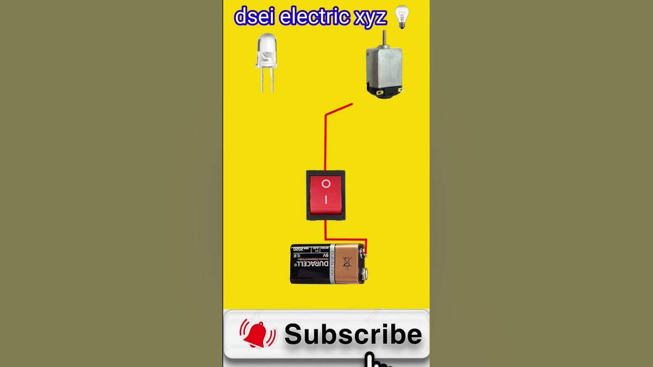 switch 1 LED 1 motor 1 battery project #shorts #desi #viral - YouTube