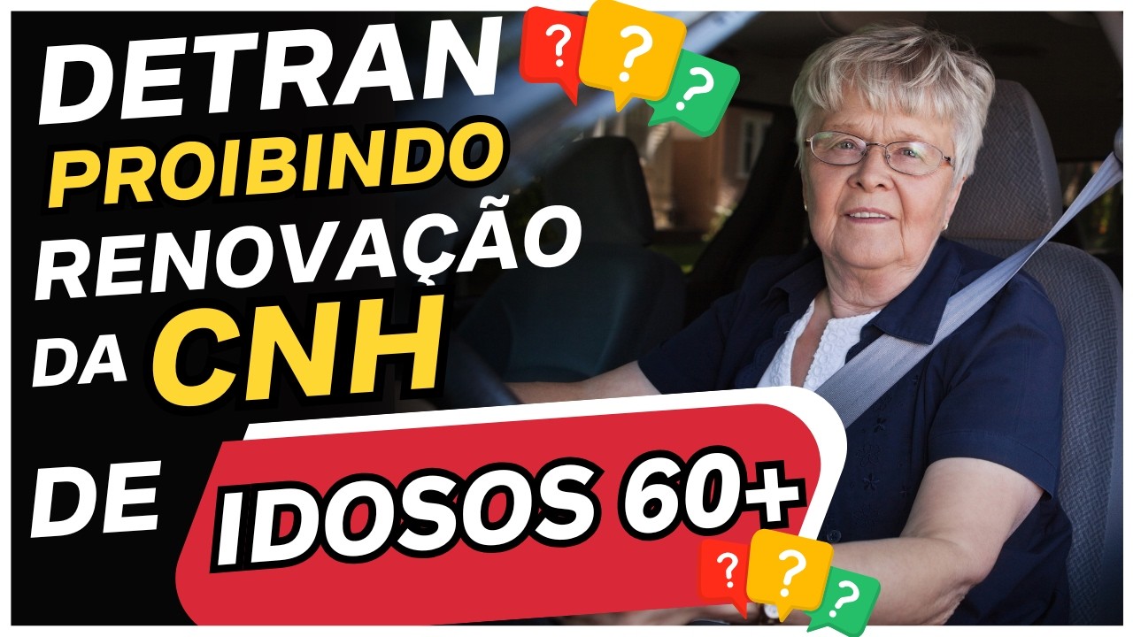 DÁ PARA ACREDITAR? "Detran impedindo IDOSOS com +60 anos de RENOVAR CNH ...