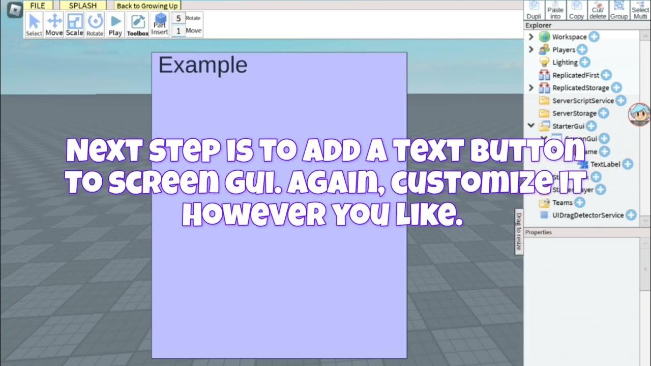 How to make screen gui open and close in studio lite - YouTube