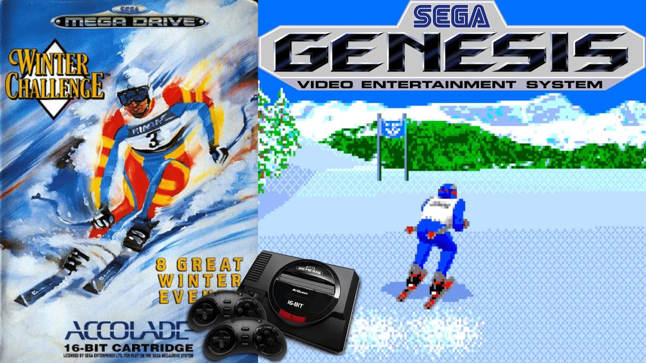 Winter Challenge (1992) SEGA Genesis / SEGA Mega Drive Gameplay in HD ...