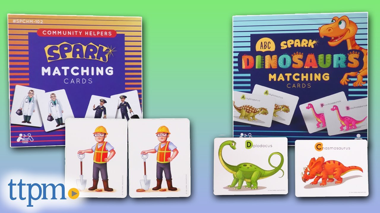 Spark Community Helpers Matching Cards and Dinosaur Matching Cards ...