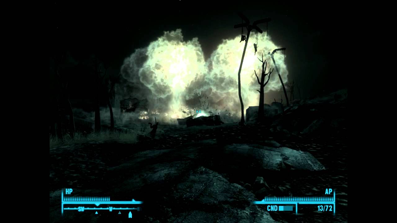 fallout 3 nuke field - overlook drive in - YouTube
