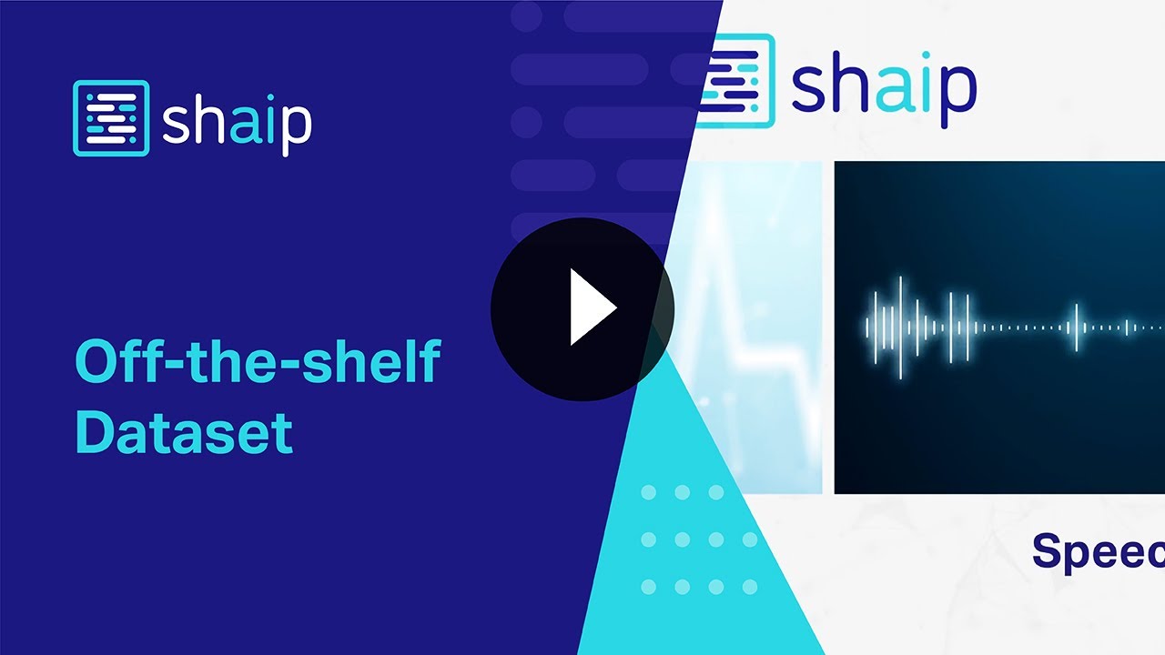 Off-the-shelf-Dataset | Pre-labeled Datasets | Shaip - YouTube