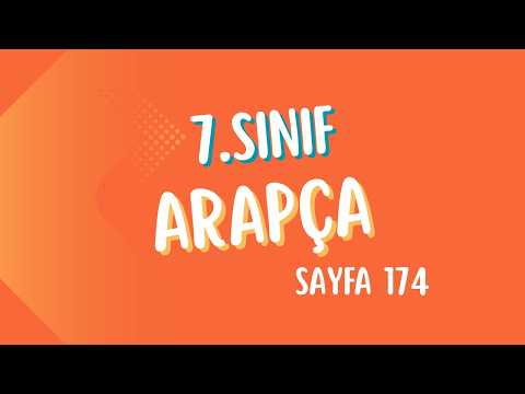 7.Sınıf Arapça sayfa 174