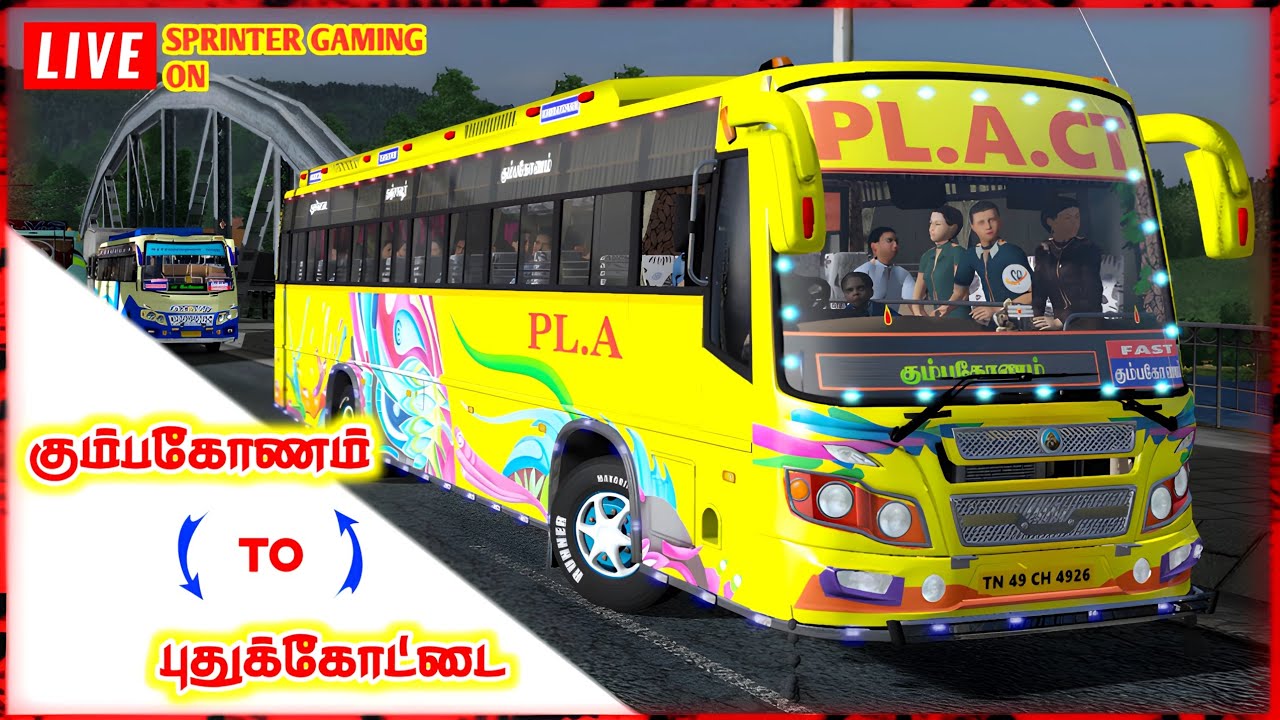 PLA BUS MASS DRIVING🤩🔥 In Euro Truck Simulator 2 | Sprinter Gaming on ...