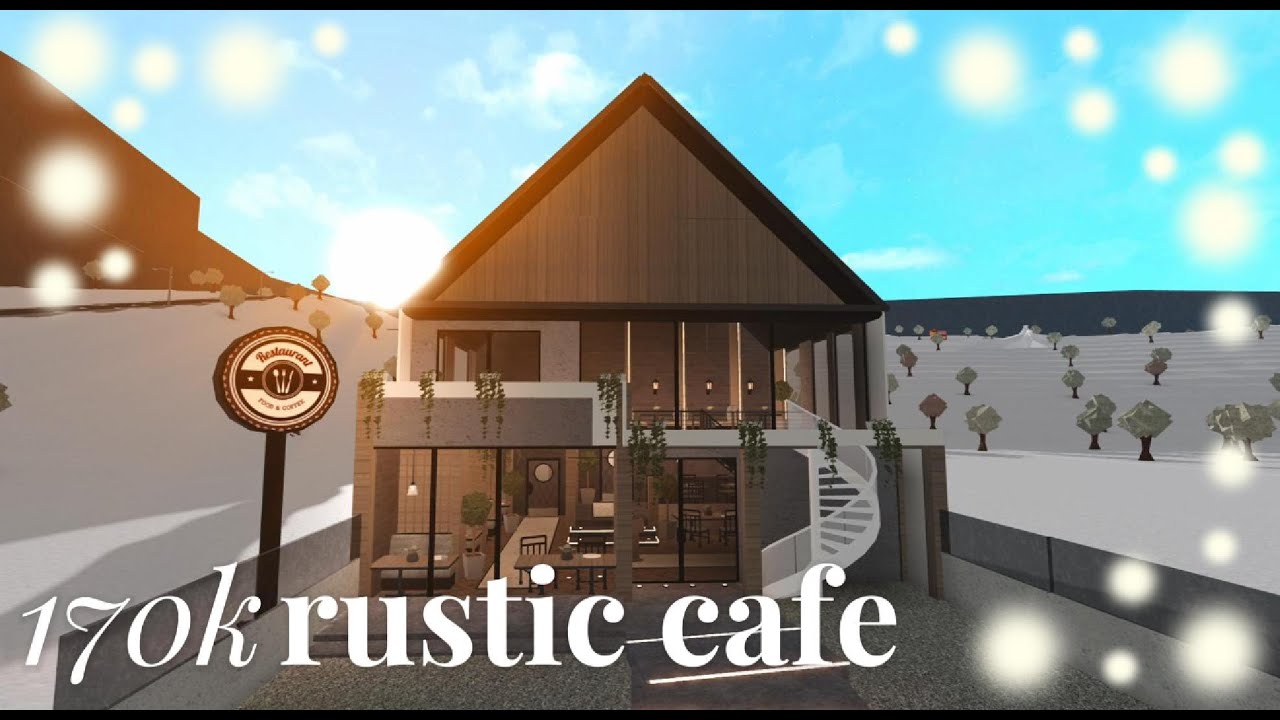 RUSTIC CAFE 170K | ROBLOX | BLOXBURG | SPEED BUILD - YouTube