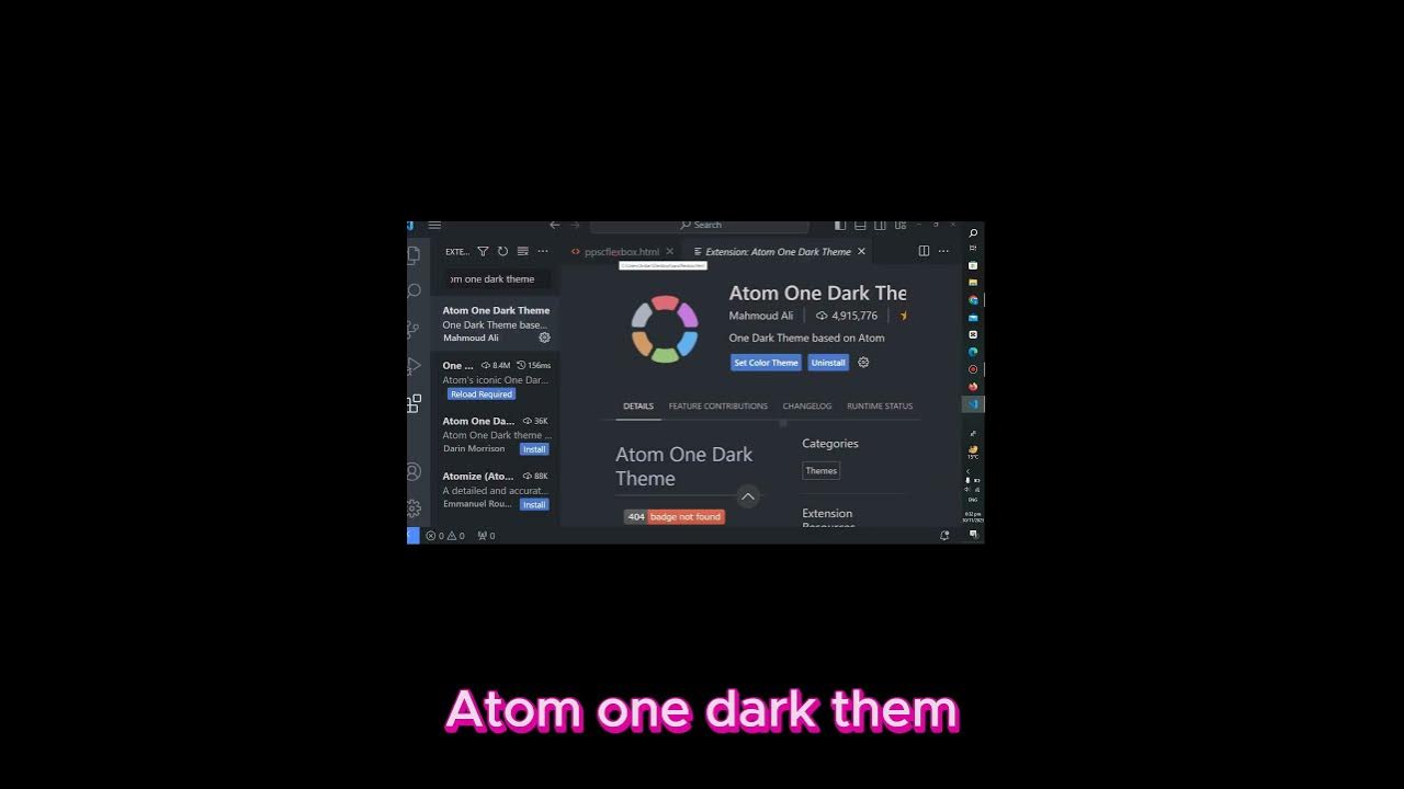5 PAPULAR color theme in vs code| color change theme #vscode #webdesign ...