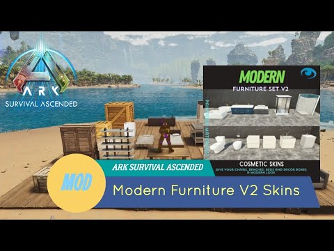 【ARK】ASA センター編#85「MOD:モダン建材 -V2-」 MOD: Modern Furniture V2 Skins / The ...