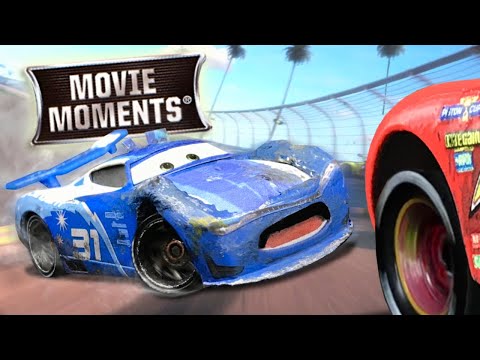 Cars 3 Race Damaged Cam Spinner & Swerving Lightning McQueen Diecast Review