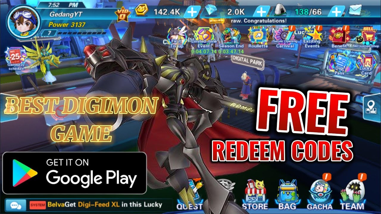 Cyber DigiFusion ( Digimon RPG ) - Gameplay & Redeem Giftcodes - Best ...