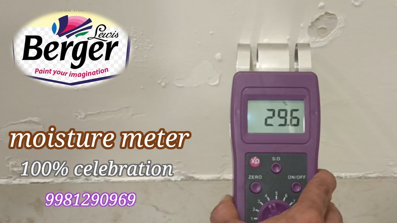 HOW TO READ AND USE MOISTURE METRE ll machhar metre Berger paint ...