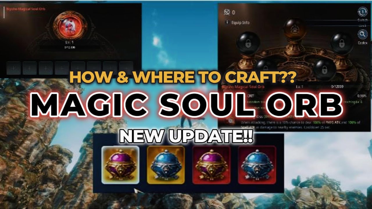WHERE AND HOW TO CRAFT MAGICAL SOUL ORB MIR4 NEW UPDATE GUIDE | NEW WEEKLY QUEST ADDED - YouTube