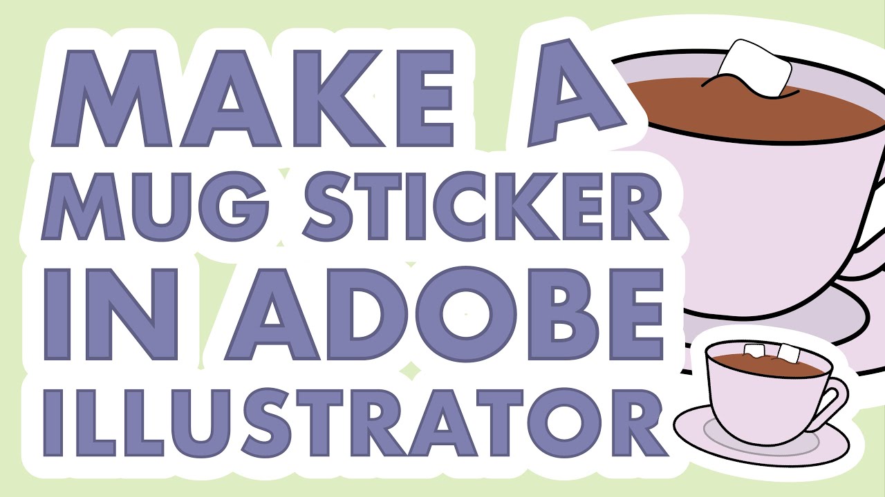 How to Design a Sticker in Adobe Illustrator (Beginner Tutorial) - YouTube