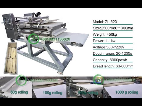 Multi function big range 20-1000g bread rolling machine / baguette ...