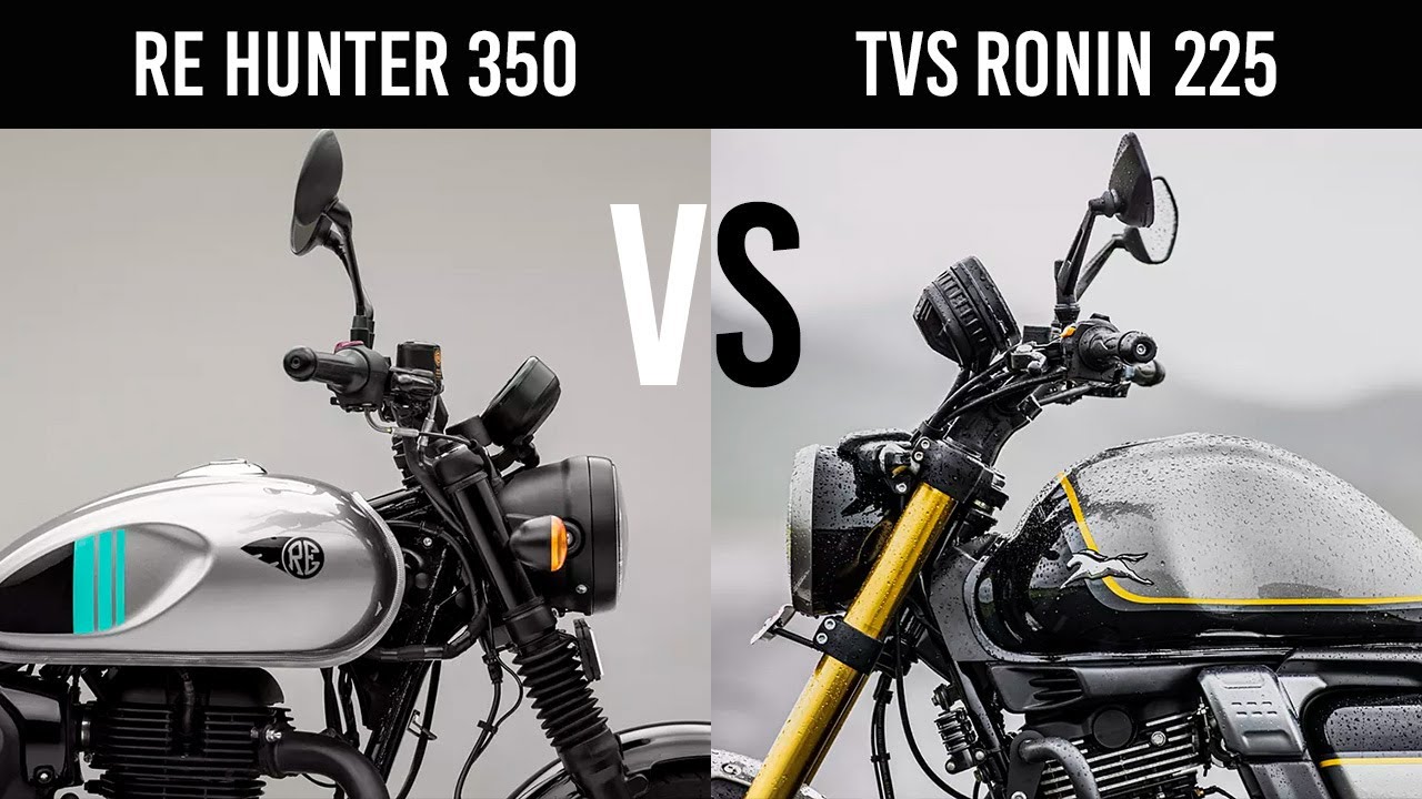 Royal Enfield Hunter 350 Vs TVS Ronin 225 - YouTube
