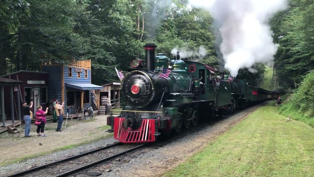 Double Header Baldwin Steam Locomotives #12 and #190 at Tweetsie ...