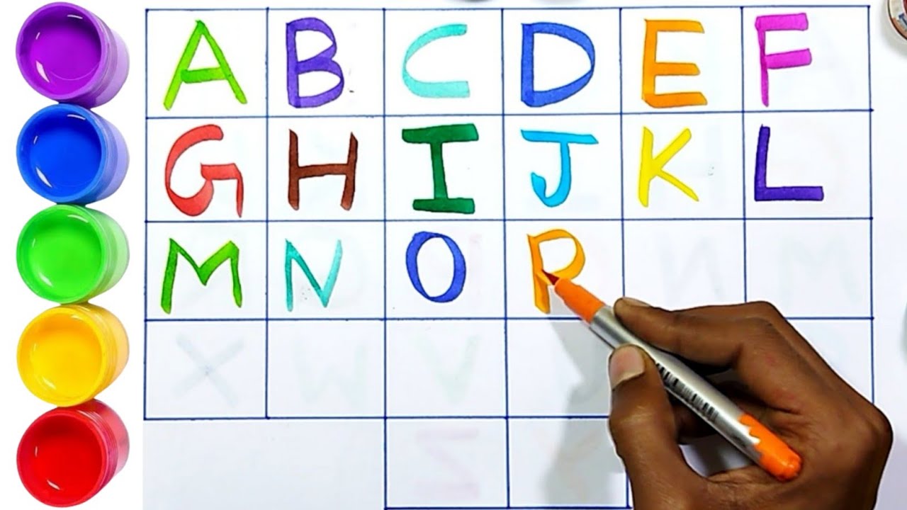 Abc song /A for apple B for ball/ alphabet/ writing practice/capital ...