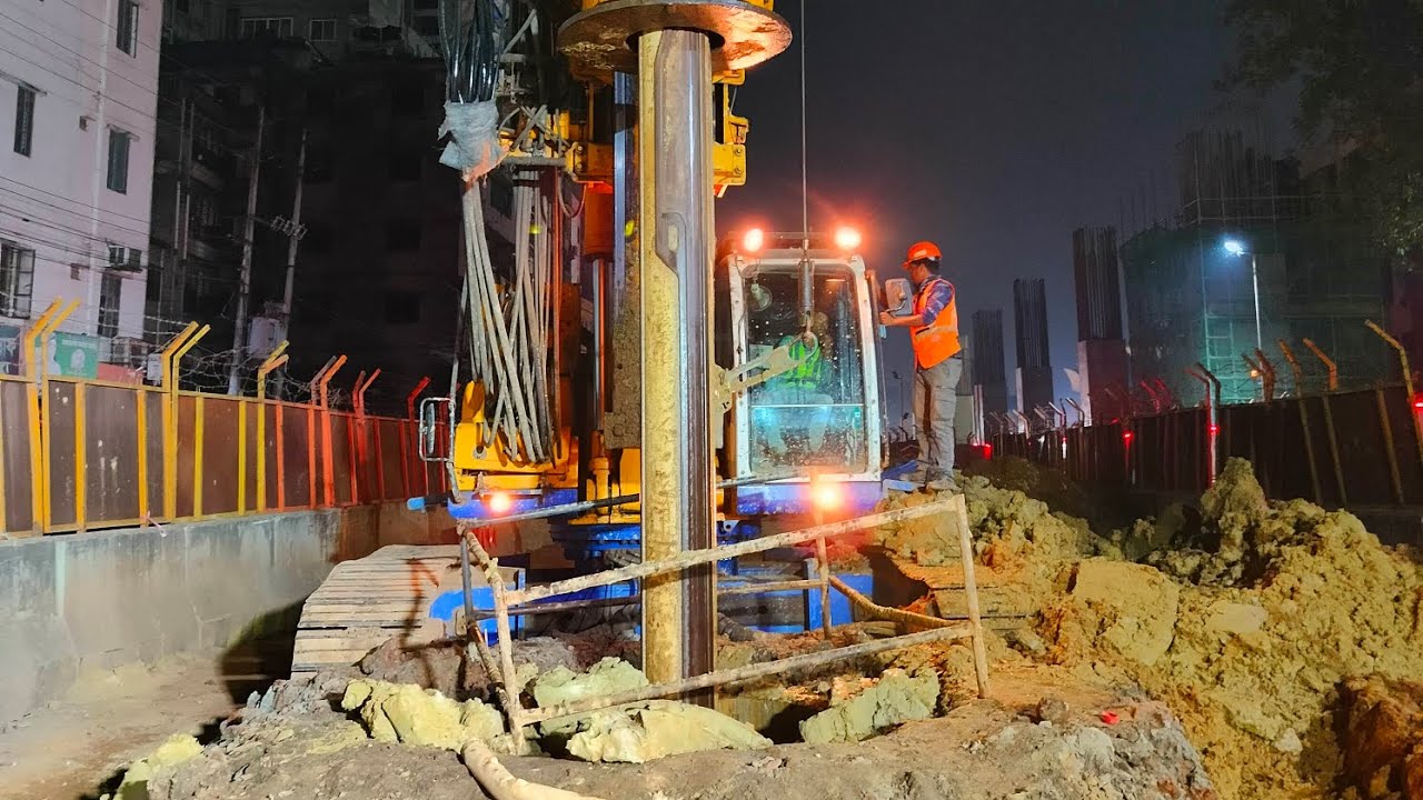 Bore Piling procedure - YouTube