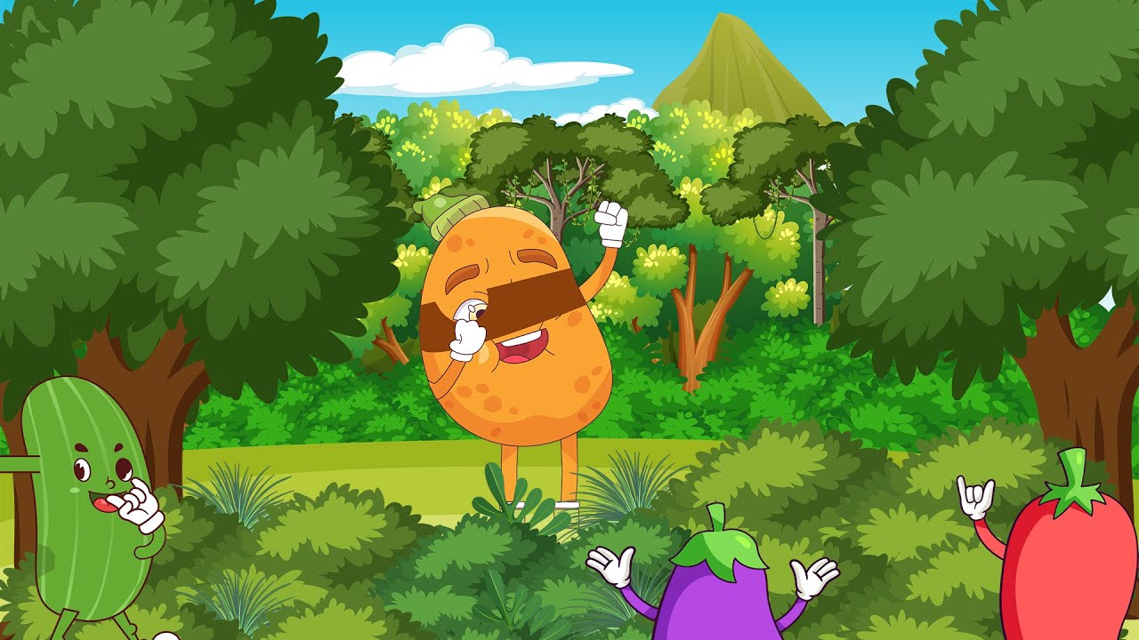 Aloo Akkad Bakkad Bambe Bo Song| Aloo Hide and Seek Game | Hindi Rhymes ...