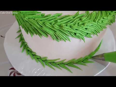 Yeni il tortlarının bəzədilməsi Asan tort bəzəyi