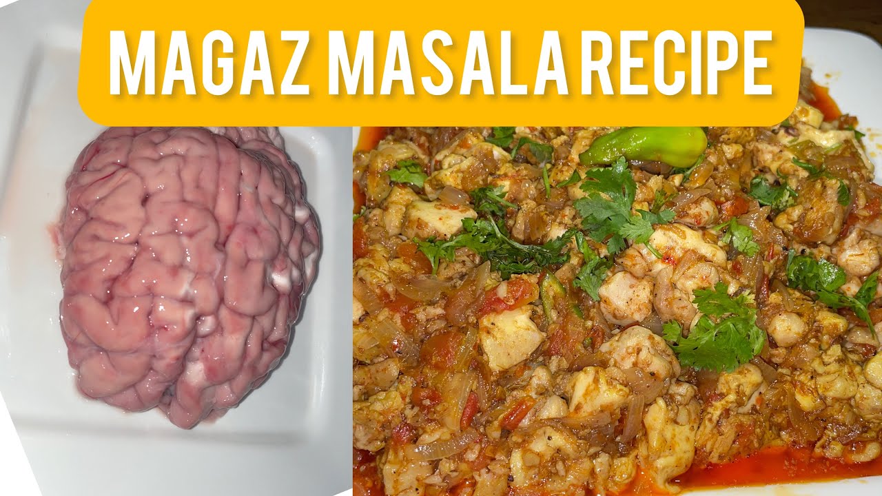 Maghaz masala recipe/ maghaz fry / Bheja masala fry recipe/ Brain ...
